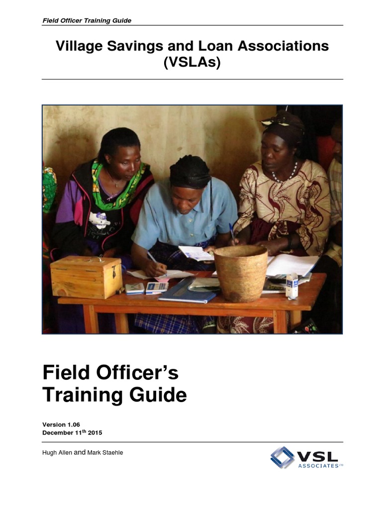 VSLA Field Training | PDF | Financial Transaction | Loans