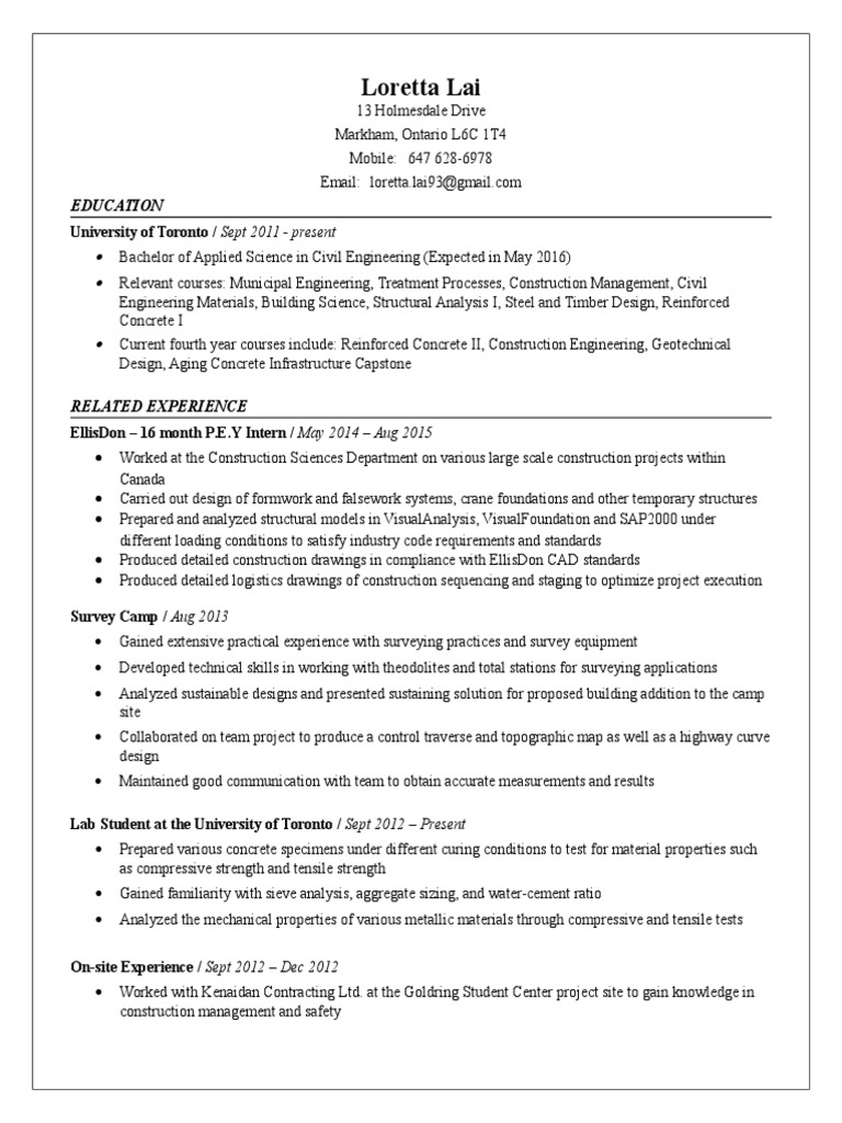 Resume (Loretta Lai) | PDF