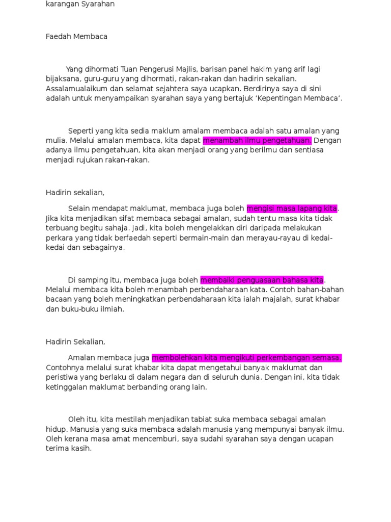 Kepentingan Amalan Membaca | PDF