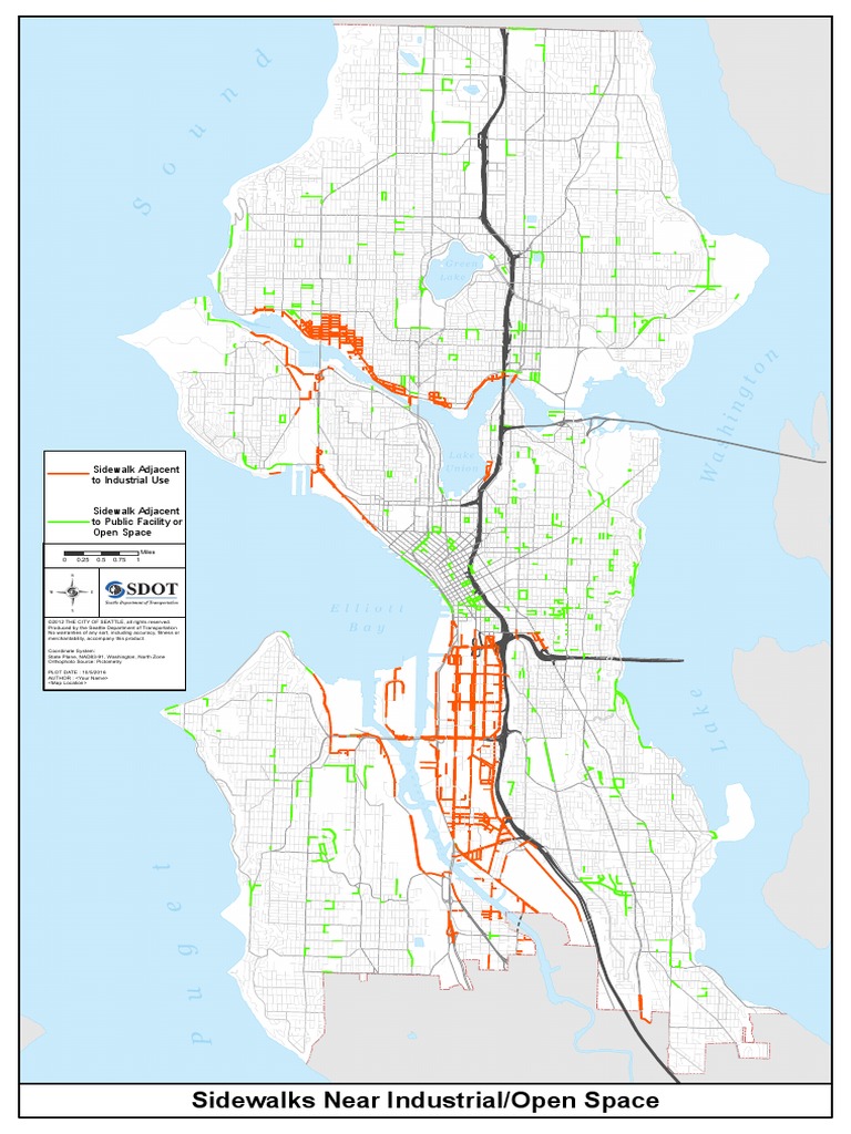 Map of Industrial Streets and Streets Adjacent To Public Property | PDF ...