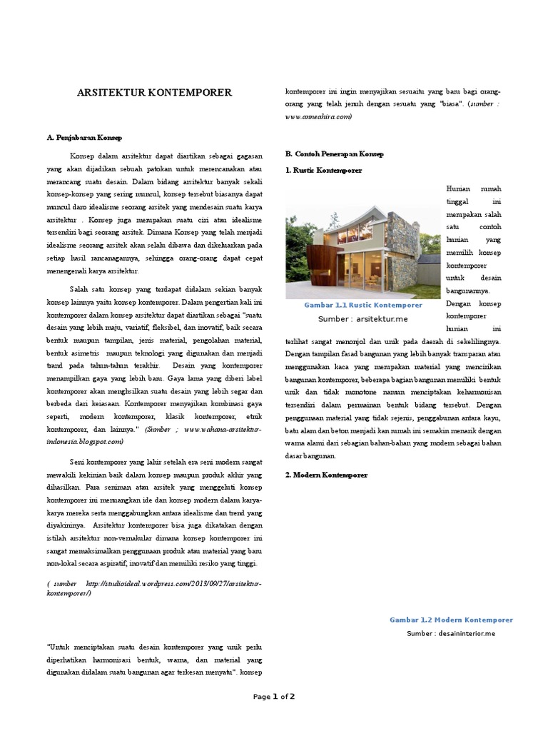 Arsitektur Kontemporer | PDF | Seni