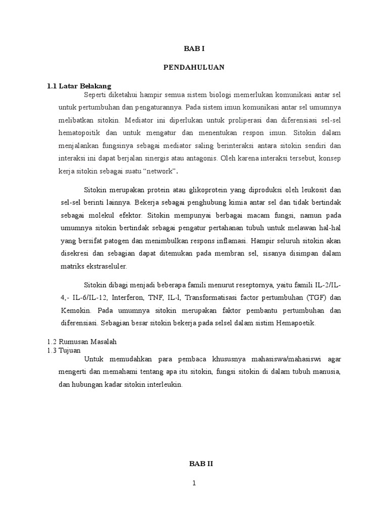 Peran dan Fungsi Sitokin dalam Imunitas | PDF | Sains & Matematika