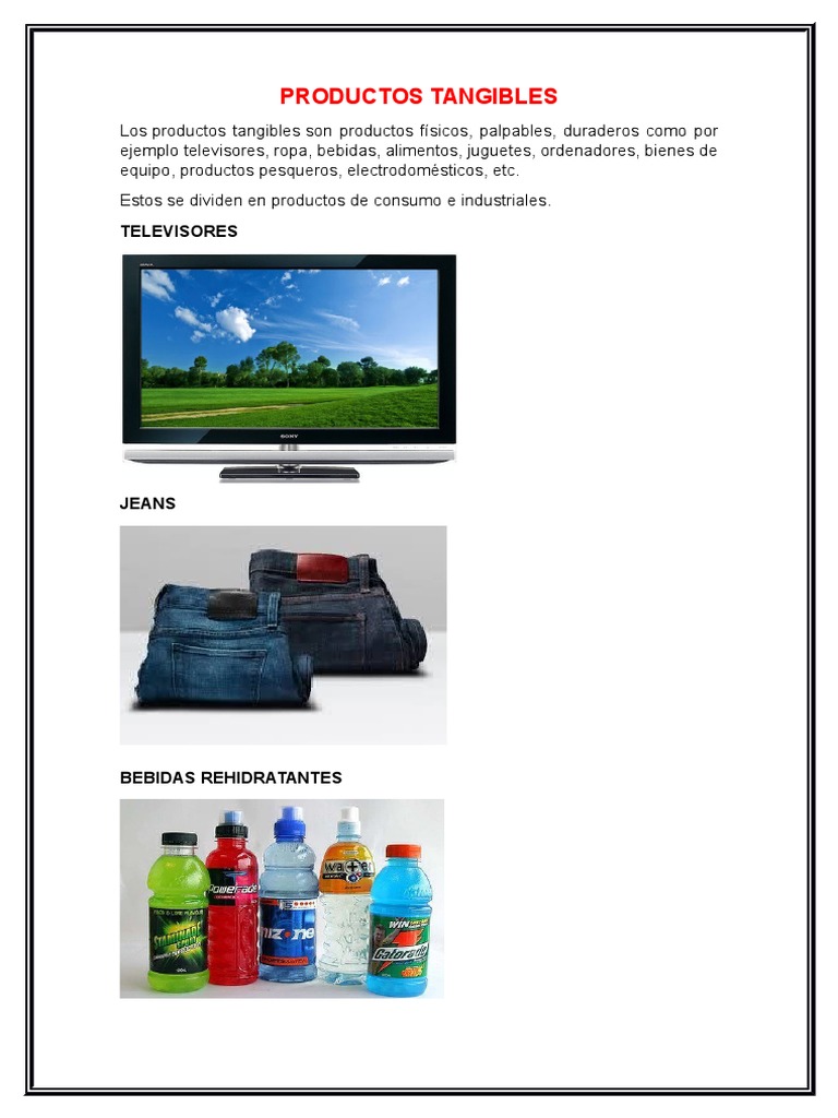 Productos Tangibles Pdf Producto Negocio Marca