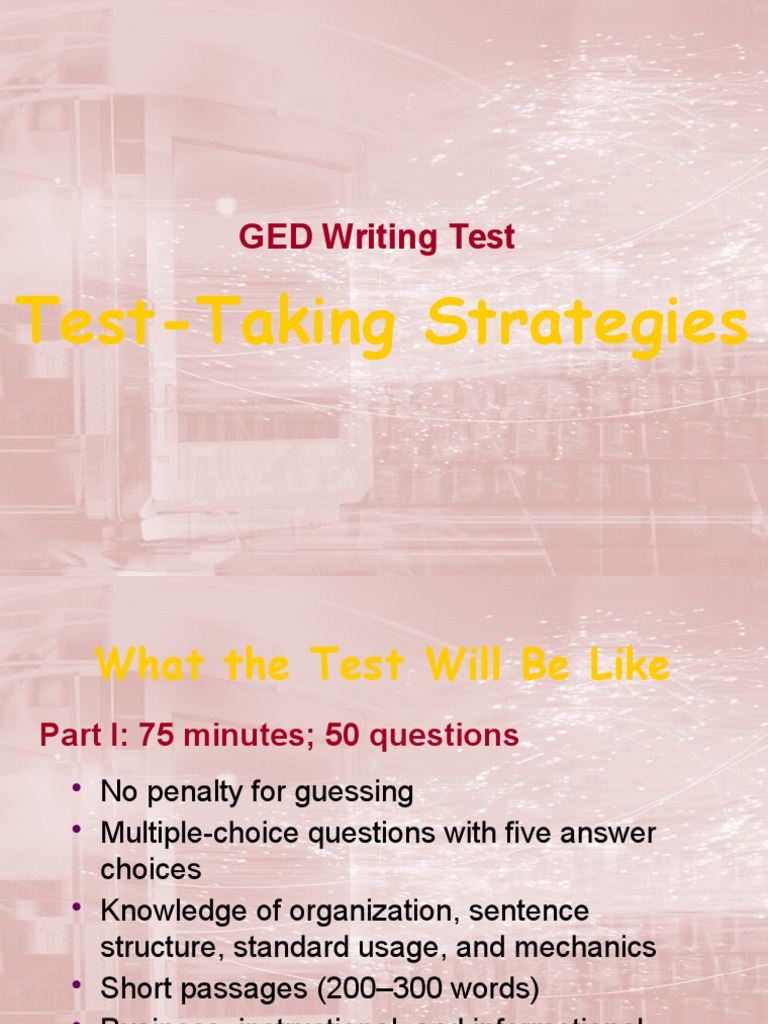 Test-Taking Strategies | PDF | Business