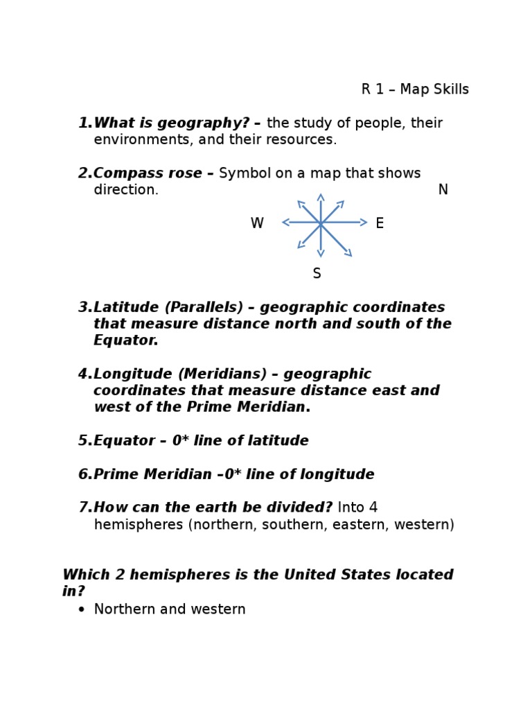 Usi Notes | PDF | Continent | Equator