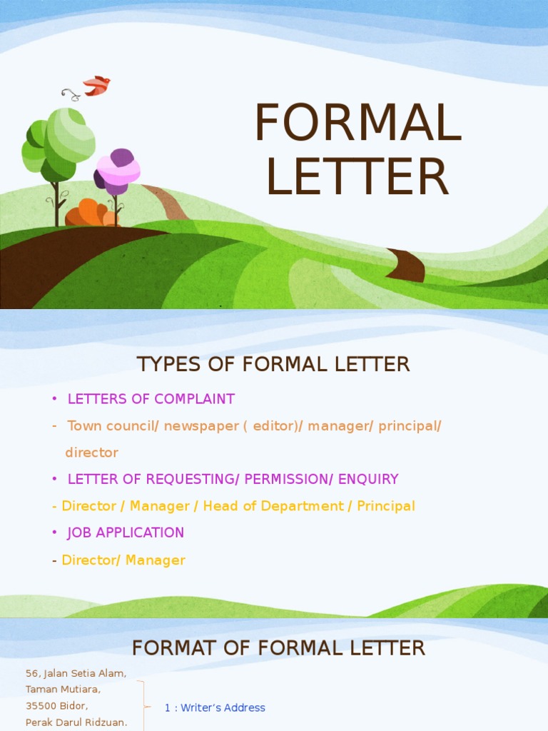 Formal Letter | PDF
