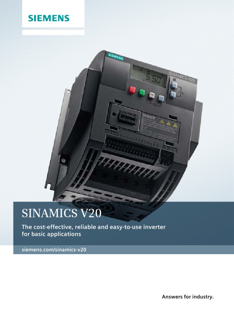 Siemens Sinamics V20 Brochure | PDF | Power Inverter | Bipolar Junction ...