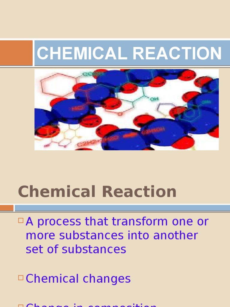 Chemical Reaction | PDF | Chlorine | Chemical Reactions