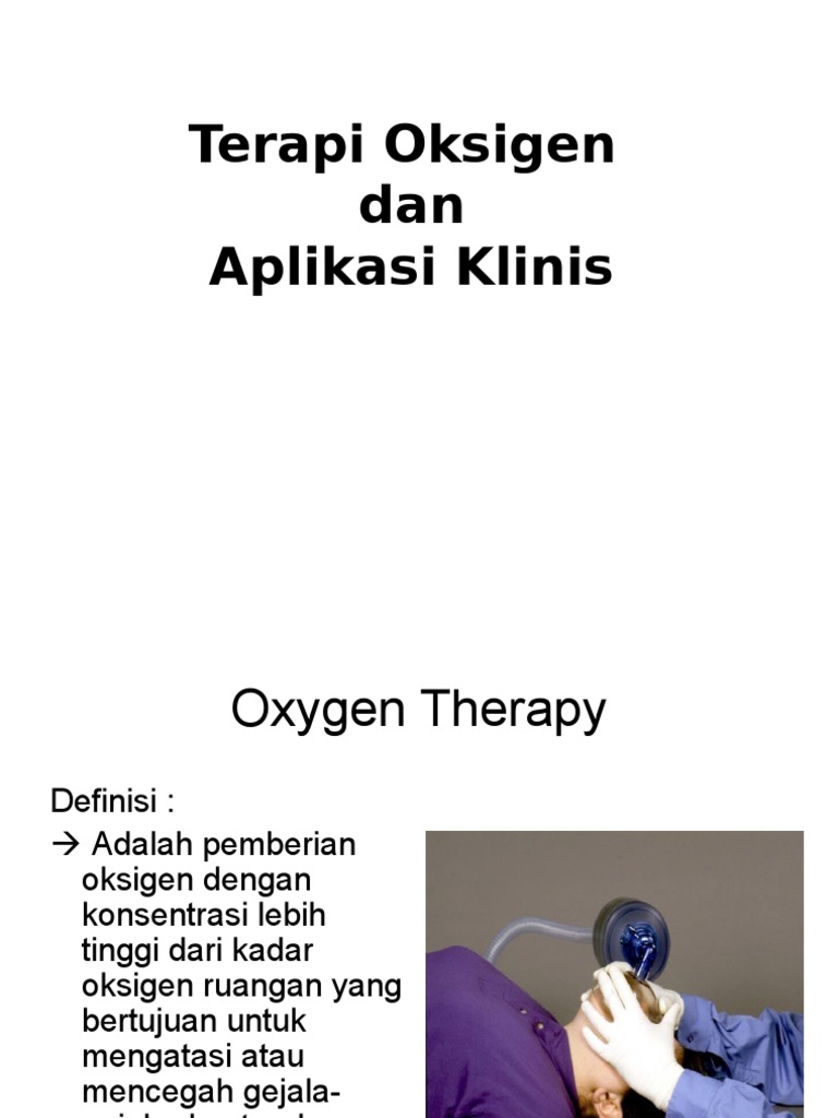 8.terapi Oksigen Dan Aplikasi Klinis | PDF