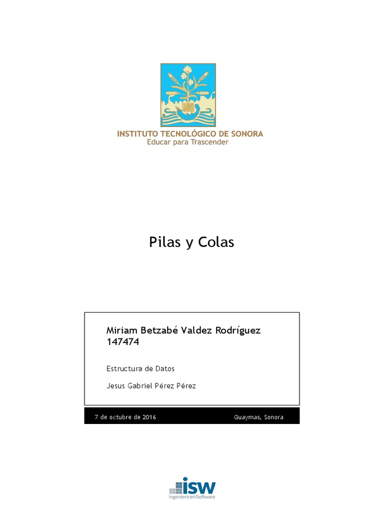 Pilas y Colas en Java | PDF | Cola (tipo de datos abstractos) | Áreas de informática