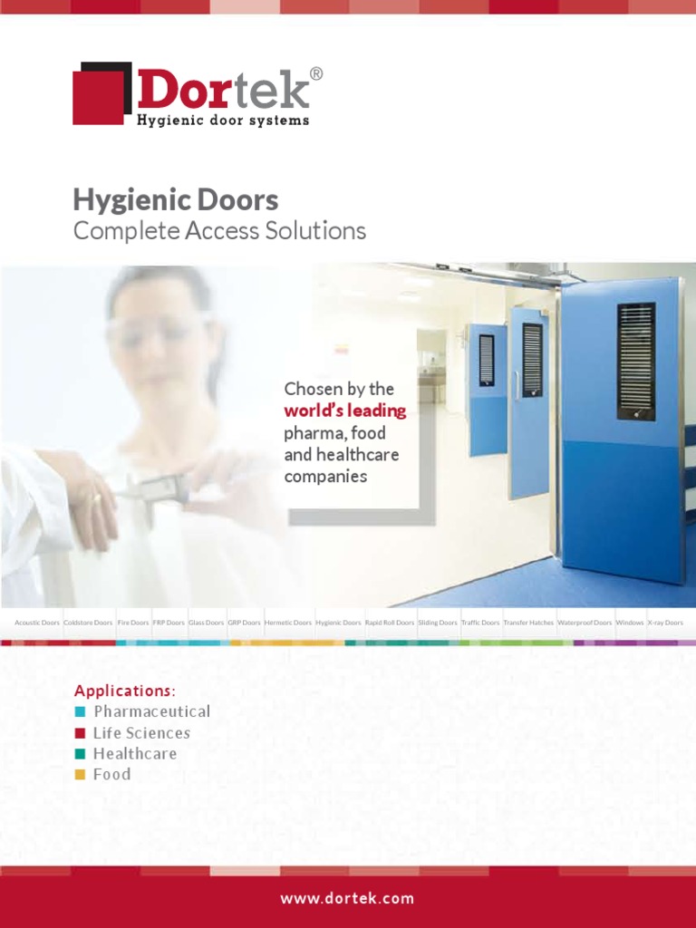 Dortek FRP Doors Brochure | PDF | Door | Hygiene