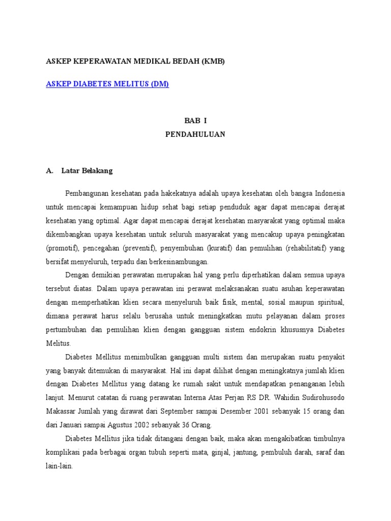 Contoh Askep Keperawatan Medikal Bedah | PDF