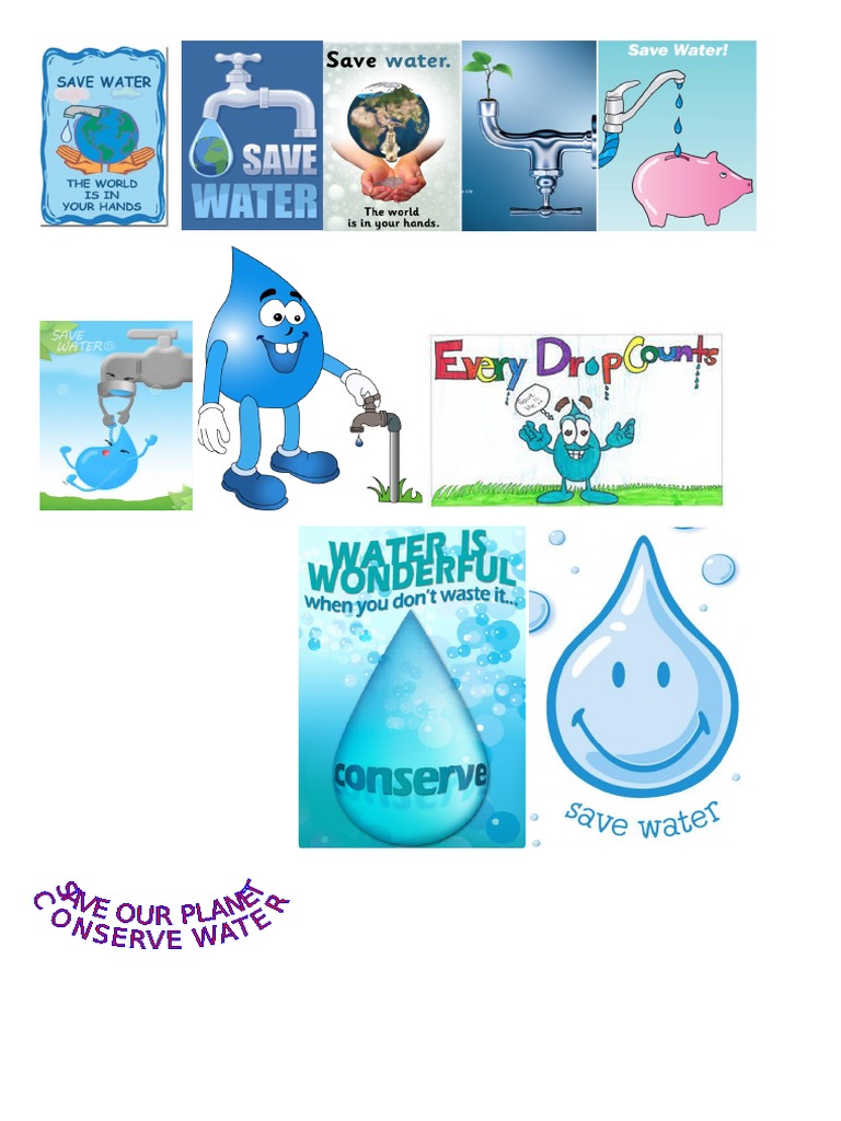 Save Water Collage