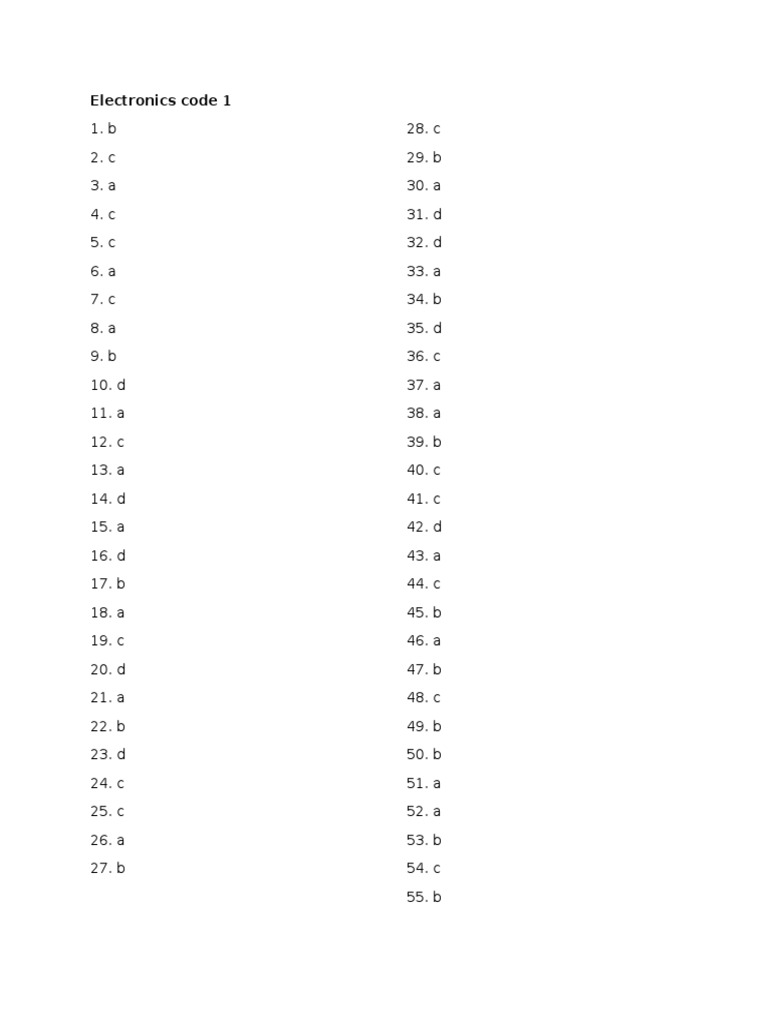 Electronics Code | PDF | Electric Current | Insulator (Electricity)