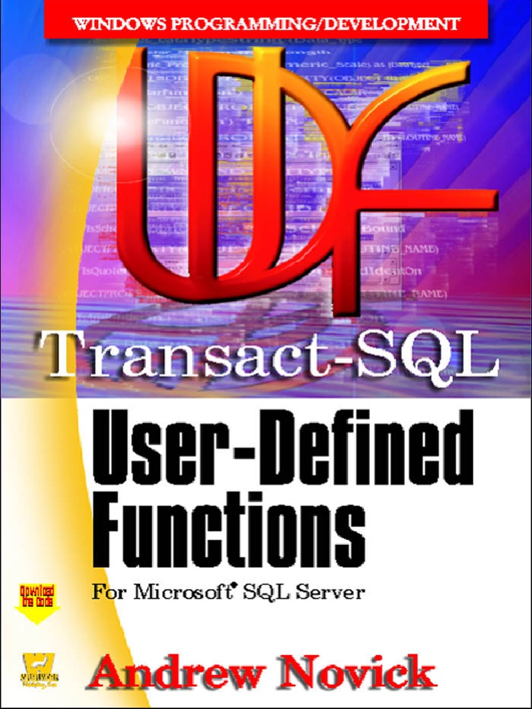 Transact Sql User Defined Functions For Mssql Server Pdf Microsoft
