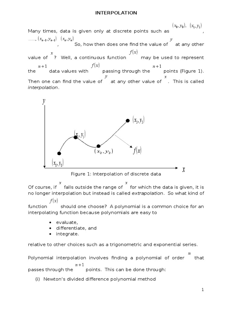 Chapter 8 - Interpolation | PDF | Interpolation | Spline (Mathematics)