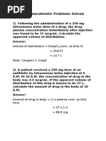 PK Formula Sheet | PDF | Pharmacokinetics | Pharmaceutics