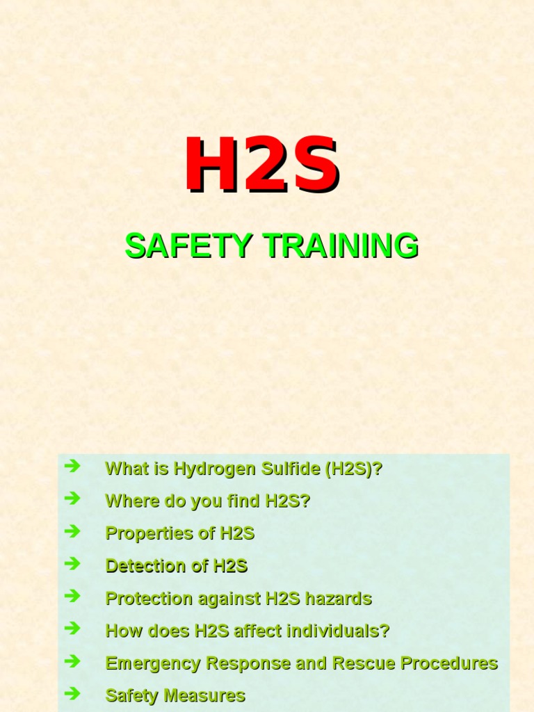 H2S.ppt | Chemical Substances | Chemistry