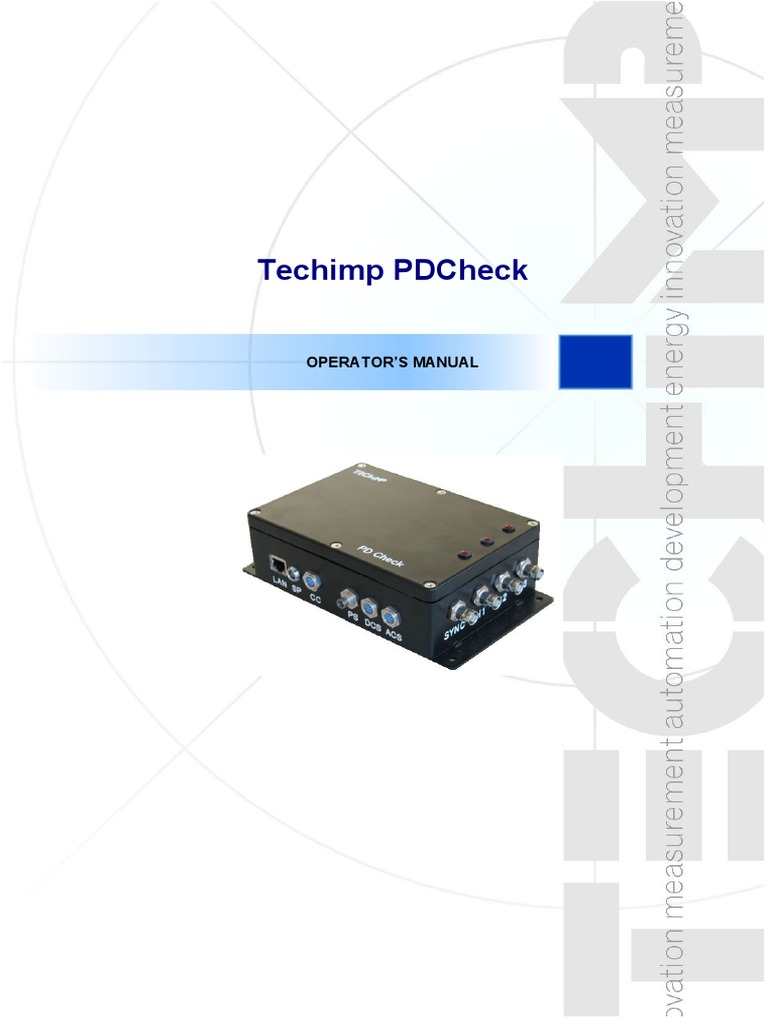 PDCheck User Manual - Rev08 | PDF | Internet Protocol Suite | Ip Address
