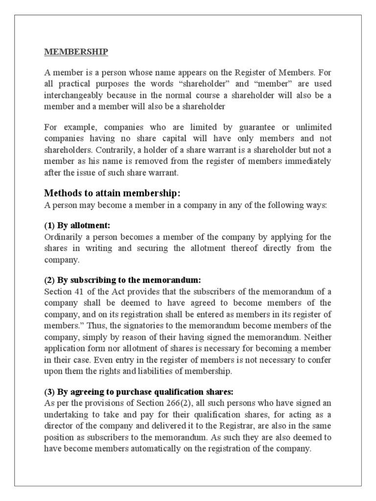 Membership and Partnership: An Overview of the Different Ways to Join a ...