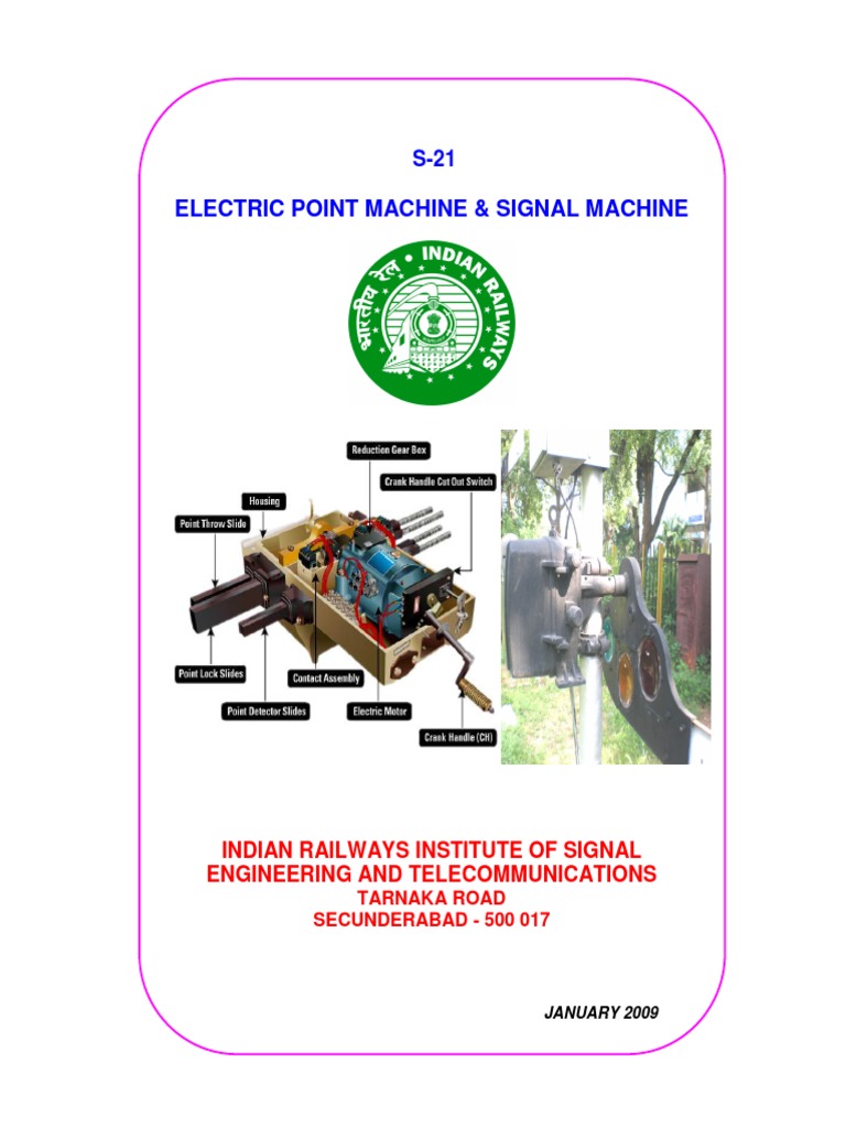 Electric Point Machine & Signal Machine PDF | PDF | Clutch | Electric Motor
