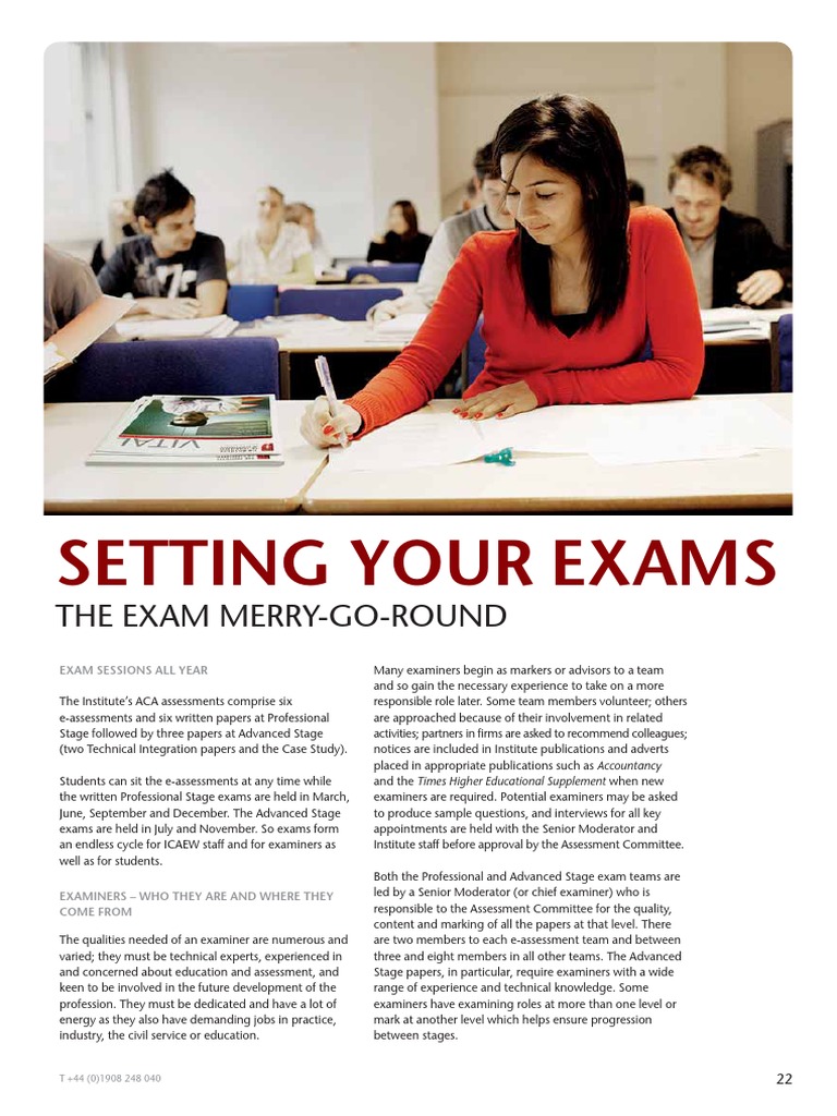 ACA Exam Process and Examiner Roles | PDF | Test (Assessment ...