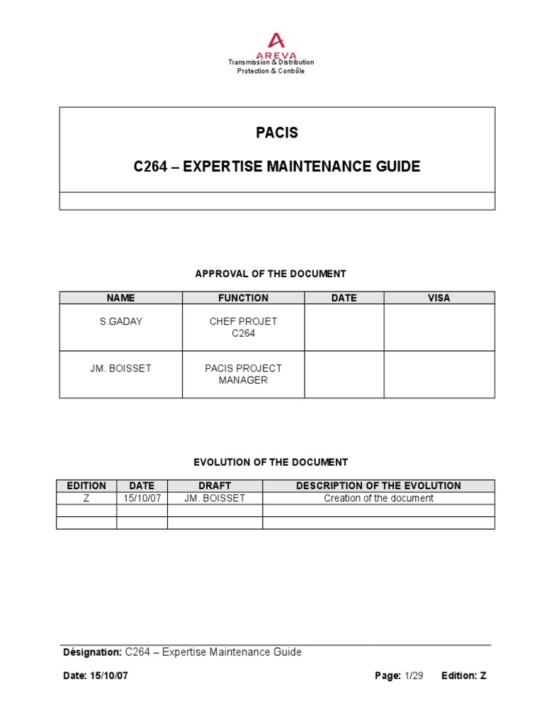 C264 - Expertise Maintenance Guide | PDF | Parameter (Computer ...