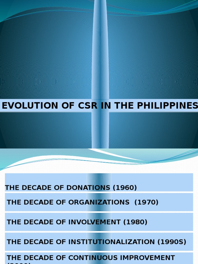 CSR in The Philippines | PDF | Corporate Social Responsibility
