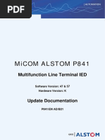 Micom Alstom P141, P142, P143, P144 & P145: Feeder Management Relay ...