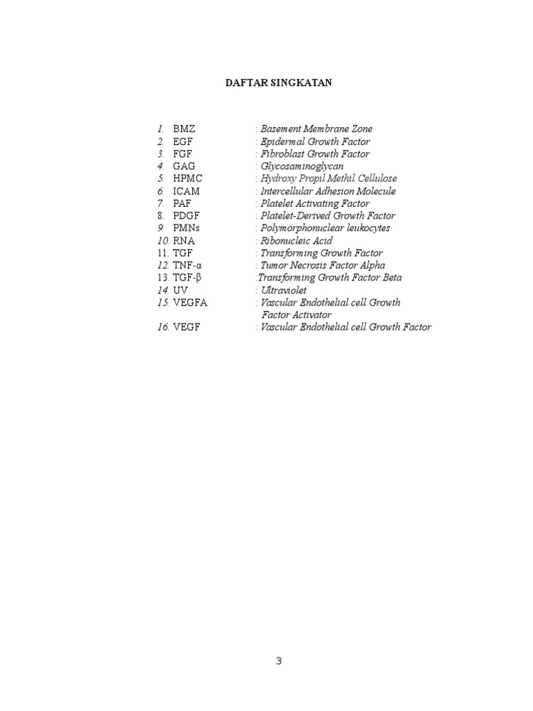 Daftar Singkatan | PDF