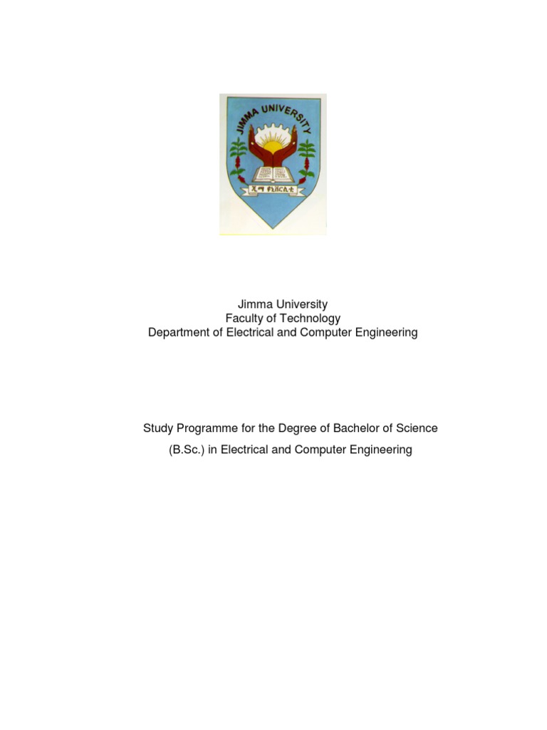 Bachelor of Science in Electrical and Computer Engineering Program at Jimma University: Program ...