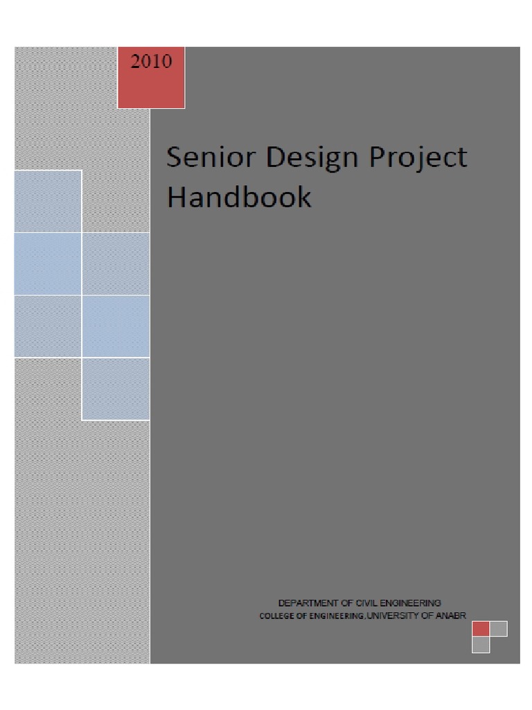 Senior Design Project Handbook PDF | PDF | Educational Assessment ...