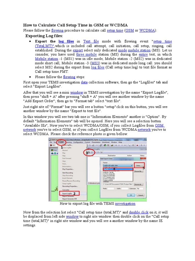How To Calculate Call Setup Time in GSM or WCDMA | PDF | Microsoft ...