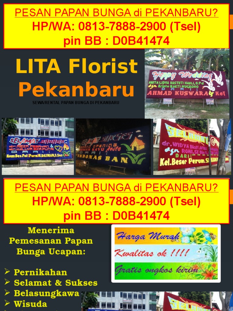 0813-7888-2900 (Tsel), Nomor Telepon Papan Bunga Di Pekanbaru, Nomor HP ...