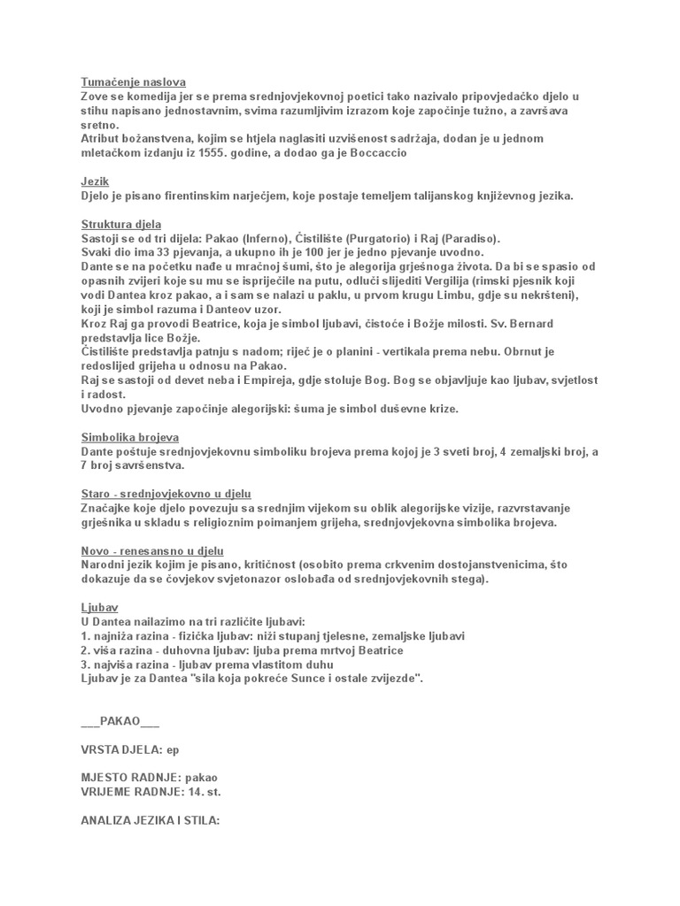 Pakao 1 | PDF