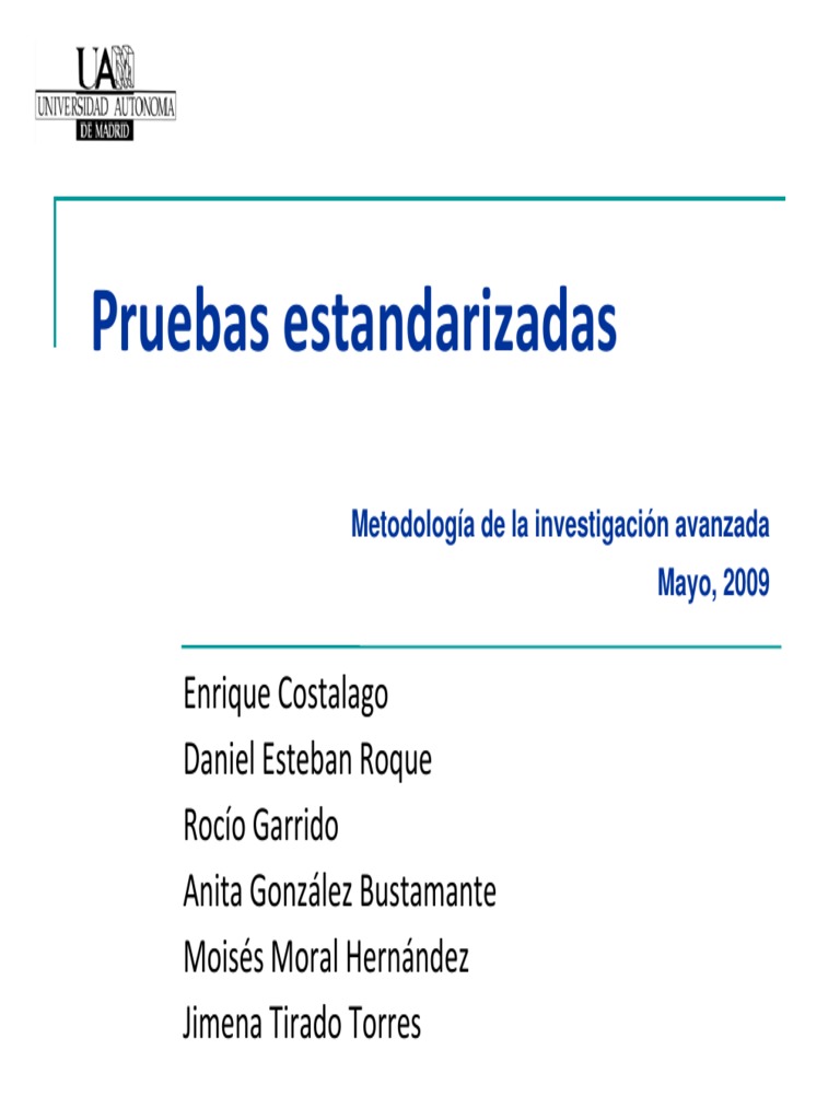 Guía sobre Pruebas Estandarizadas | PDF | Crecimiento personal y ...