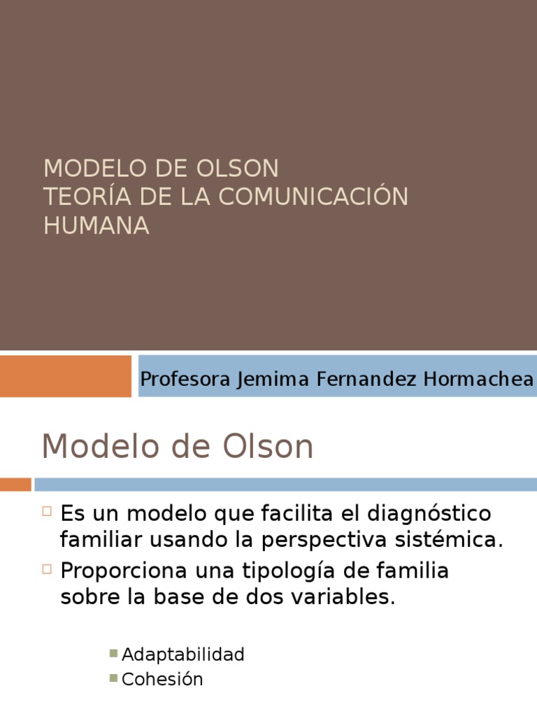 Modelo de Olson 1