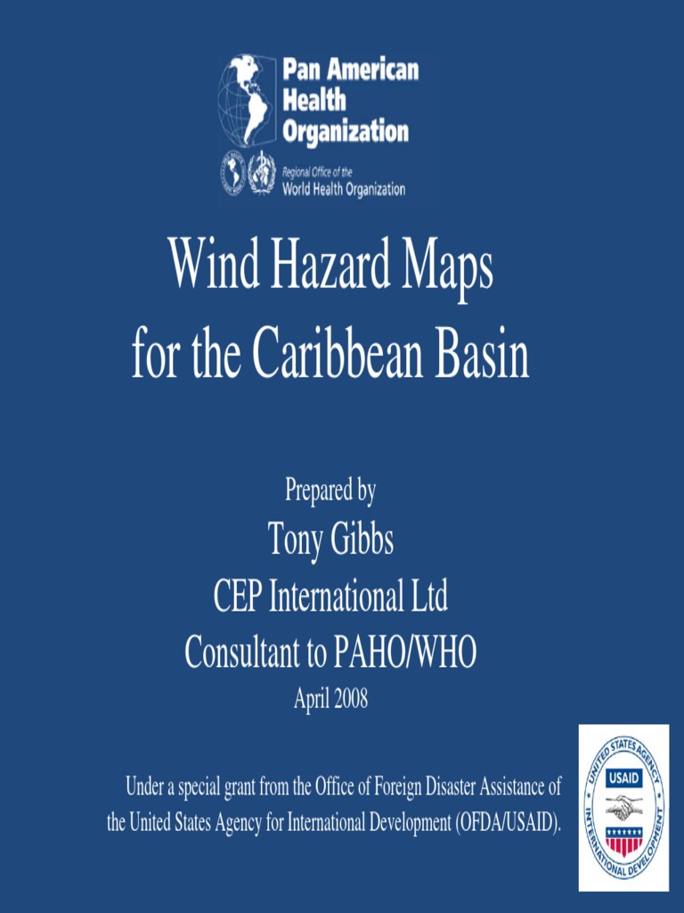 Caribbean Basin Wind Hazard Maps (TG Final Edit) | PDF | Wind Speed | Wound