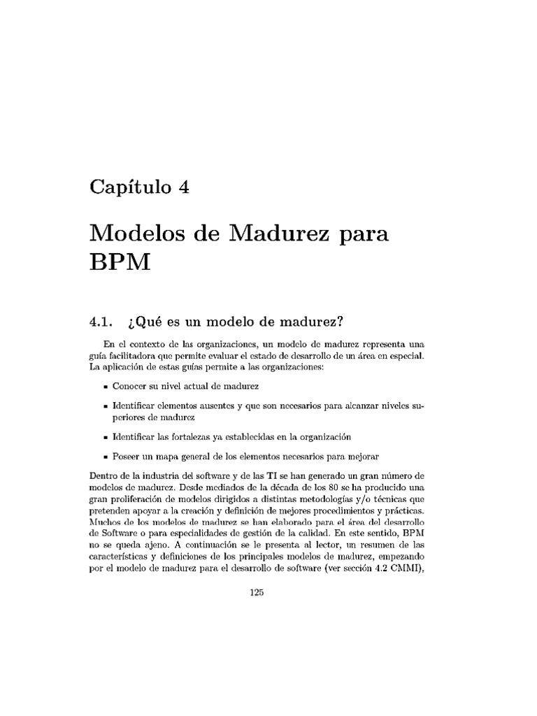 Modelos de Madurez | PDF