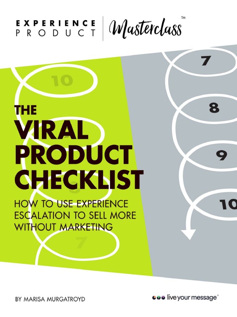 Viral Product Checklist | PDF | Motivation | Motivational
