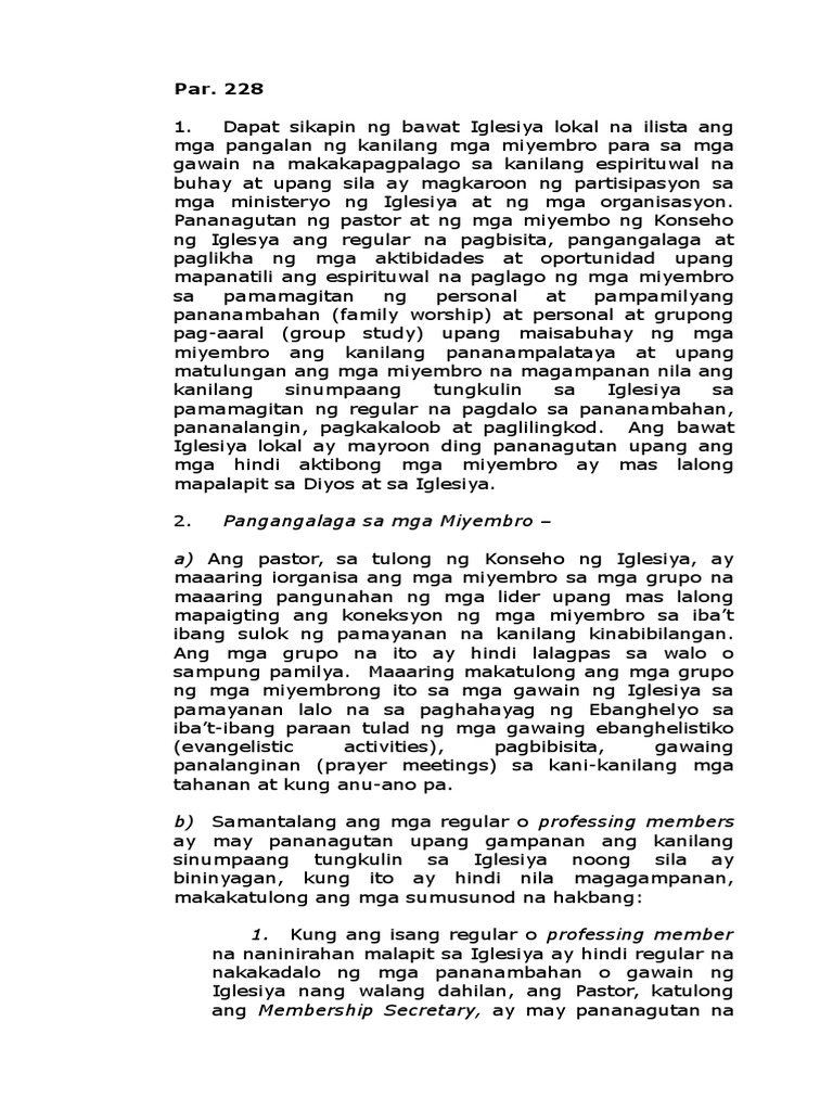 Membership Care Tagalog | PDF
