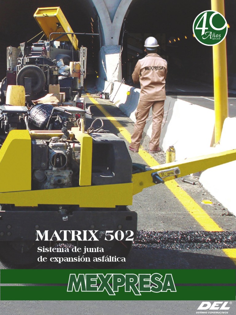 Junta Asfaltica Matrix 502 | PDF | Neumático | Hormigón