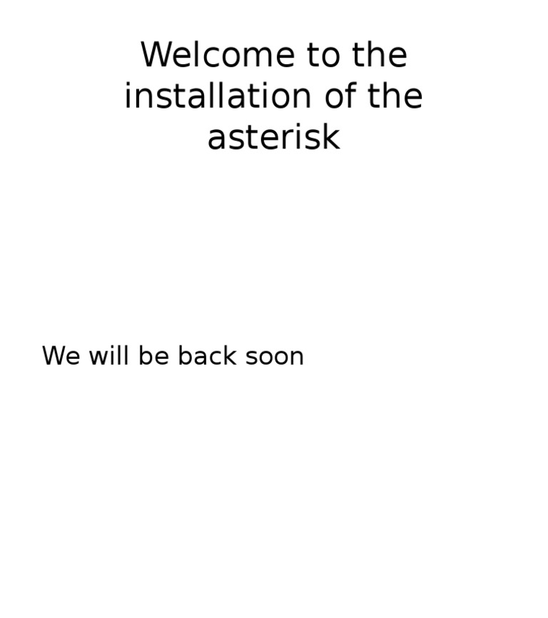 Setup Asterisk | PDF