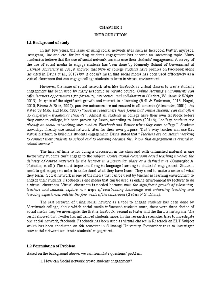 1.1 Background of Study | Download Free PDF | Social Networking Service ...