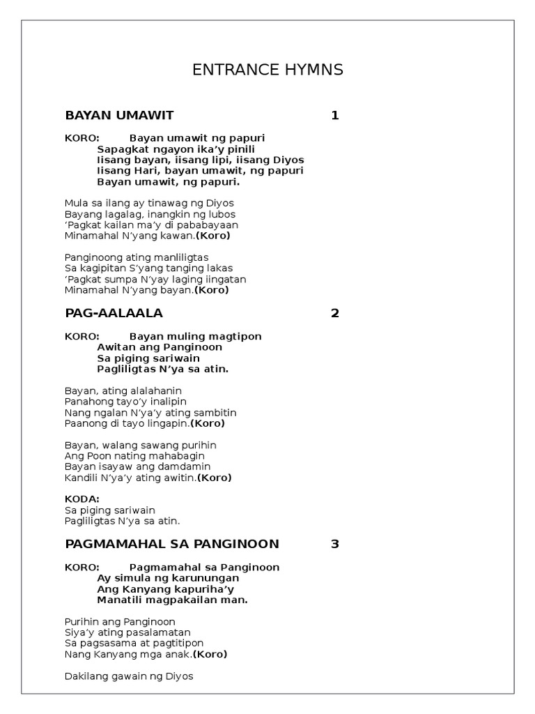 Hymn Book | PDF