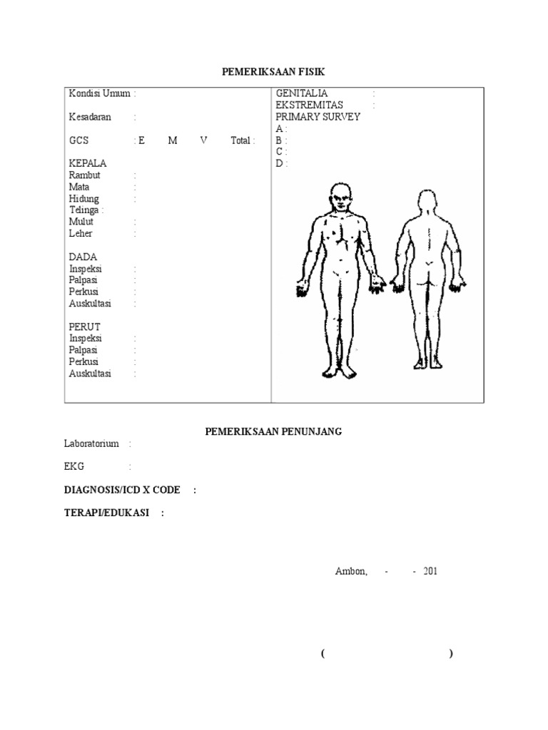 RM Pemeriksaan Fisik Ugd | PDF
