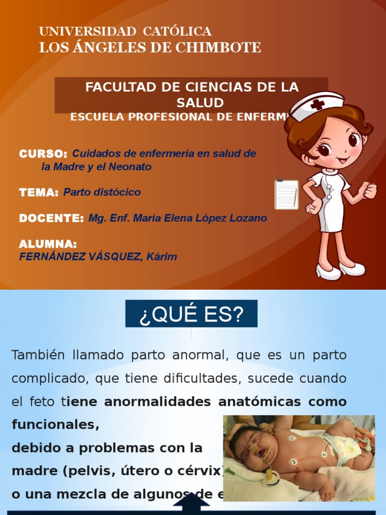 Parto distócico: causas, tipos y manejo | PDF