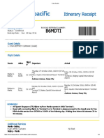 Cebu Pacific Flight Itinerary Sample | PDF | Aviation | Business