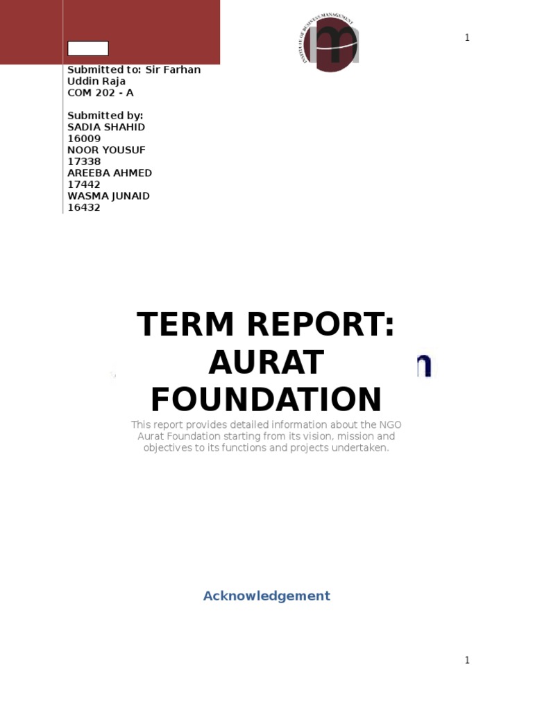 Aurat Foundation Report | PDF | Empowerment | Gender Equality