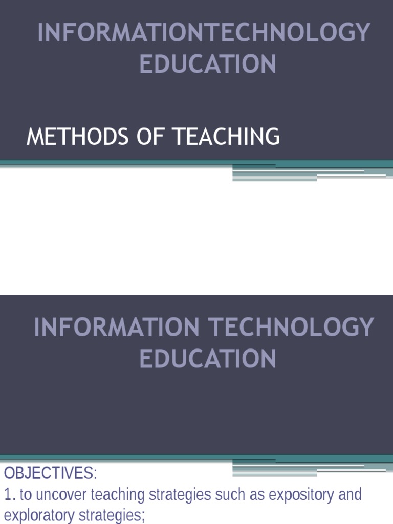 METHODS OF TEACHING - Updated | PDF | Metacognition | Inquiry